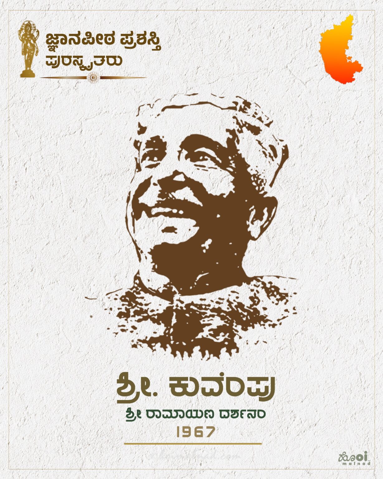 ಜ್ಞಾನಪೀಠ ಪ್ರಶಸ್ತಿ ಪುರಸ್ಕೃತರು - Jnanapeeta Prashasti Winners in Kannada - Hoi malnad