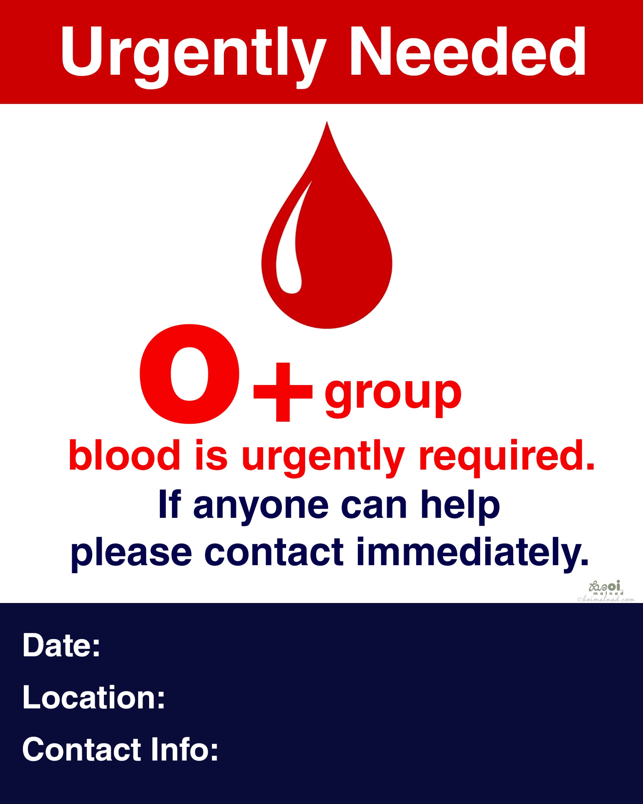 Blood Required Poster Designs - Hoi malnad